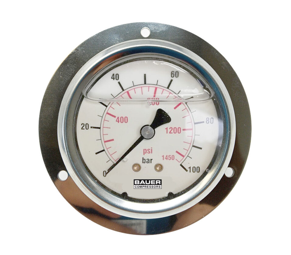 Module Pressure Gauge Compressor Bauer 100 Bar N1271 - Bali Dive Shop
