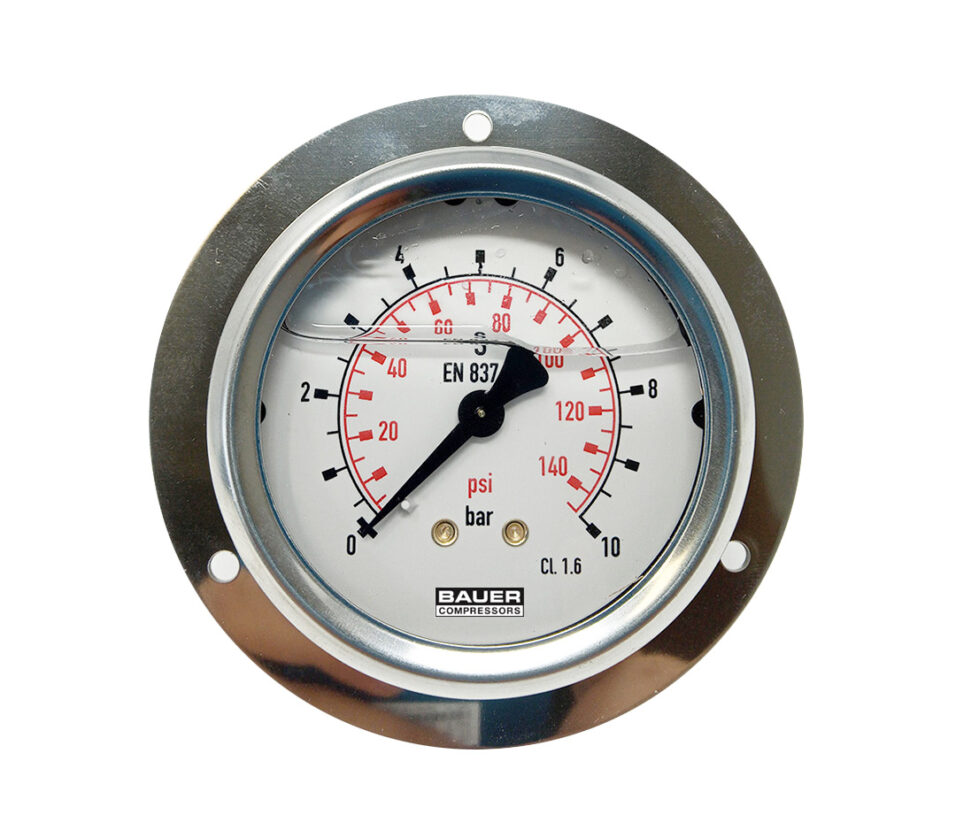 Module Pressure Gauge Compressor Bauer 10 Bar N16758 - Bali Dive Shop